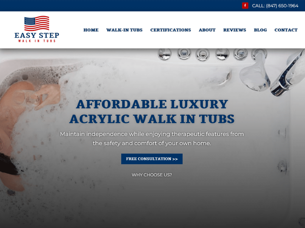 Easy Step Walk In Tubs Launches New Website | Easy Step Walk in Tubs